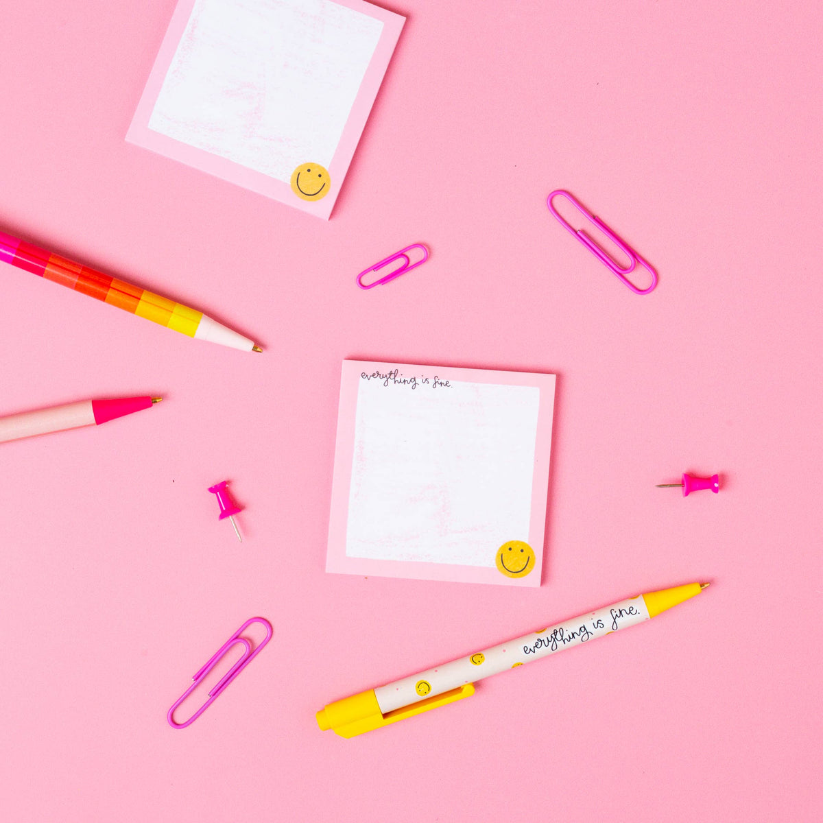 "Everything is Fine" Sticky Notes – See Her Craft